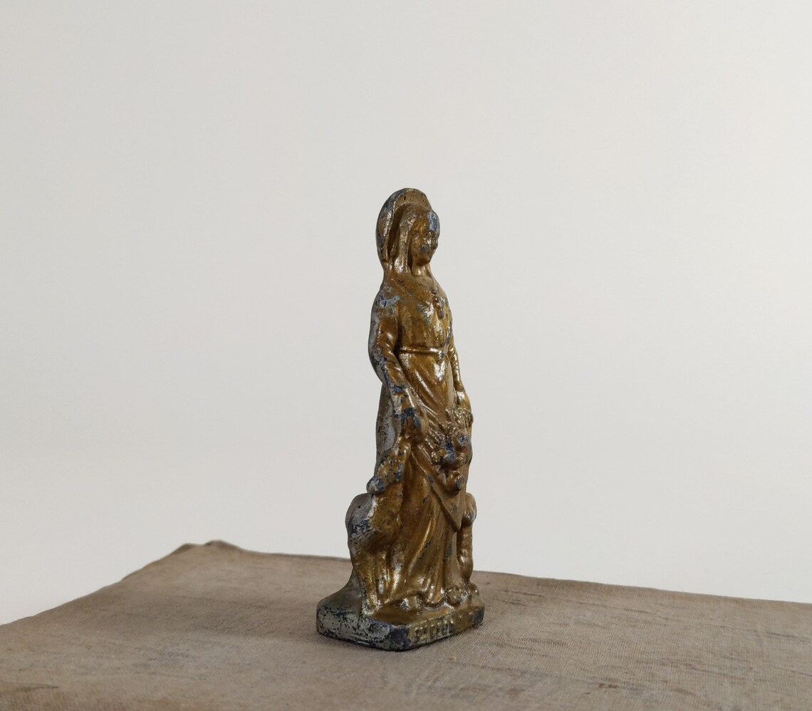 French Antique Religious Christian Miniature Travelling Statue - Etsy