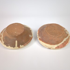 Antique Primitive Italian Glazed Earthenware Bowls, Rustic Redware ...