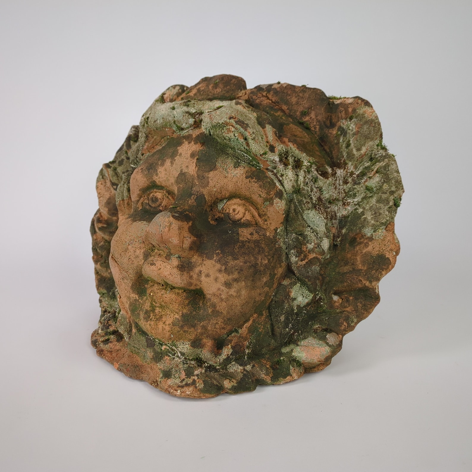 Antique French Terracotta Garden Element, Decorative 1800s Female ...