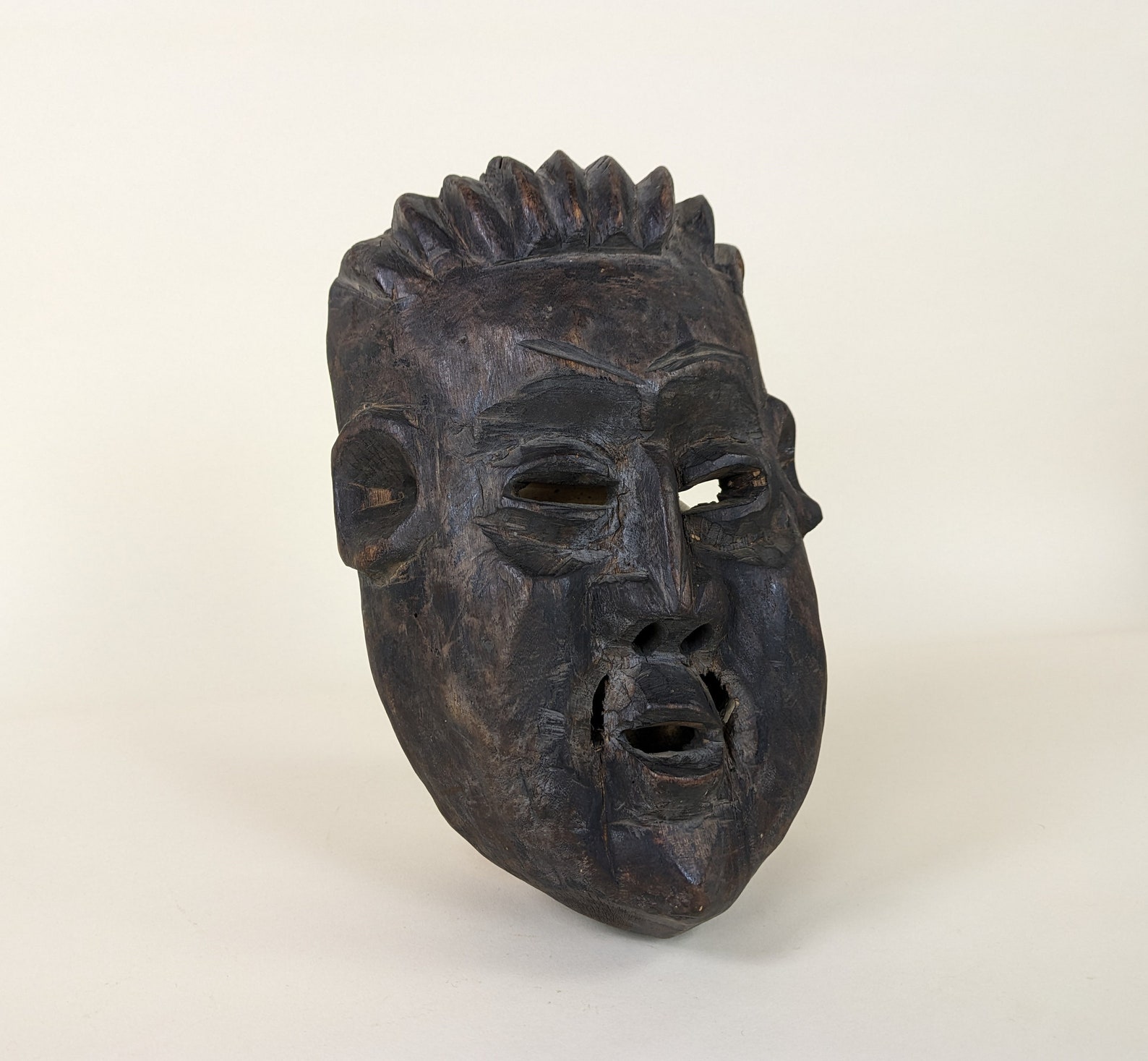 Primitive African Wooden Tribal Mask - Etsy