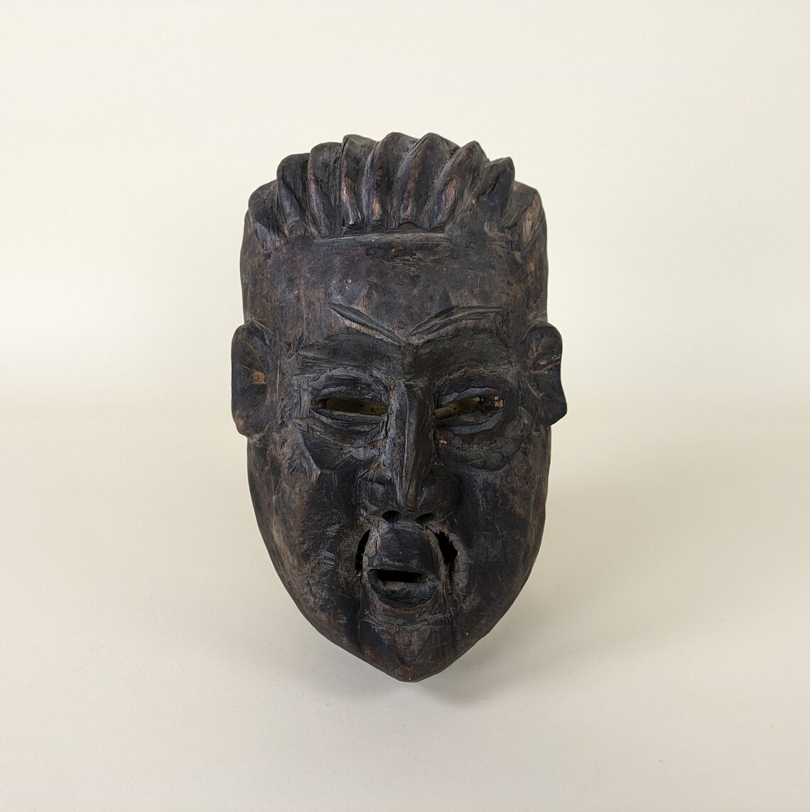 Primitive African Wooden Tribal Mask - Etsy