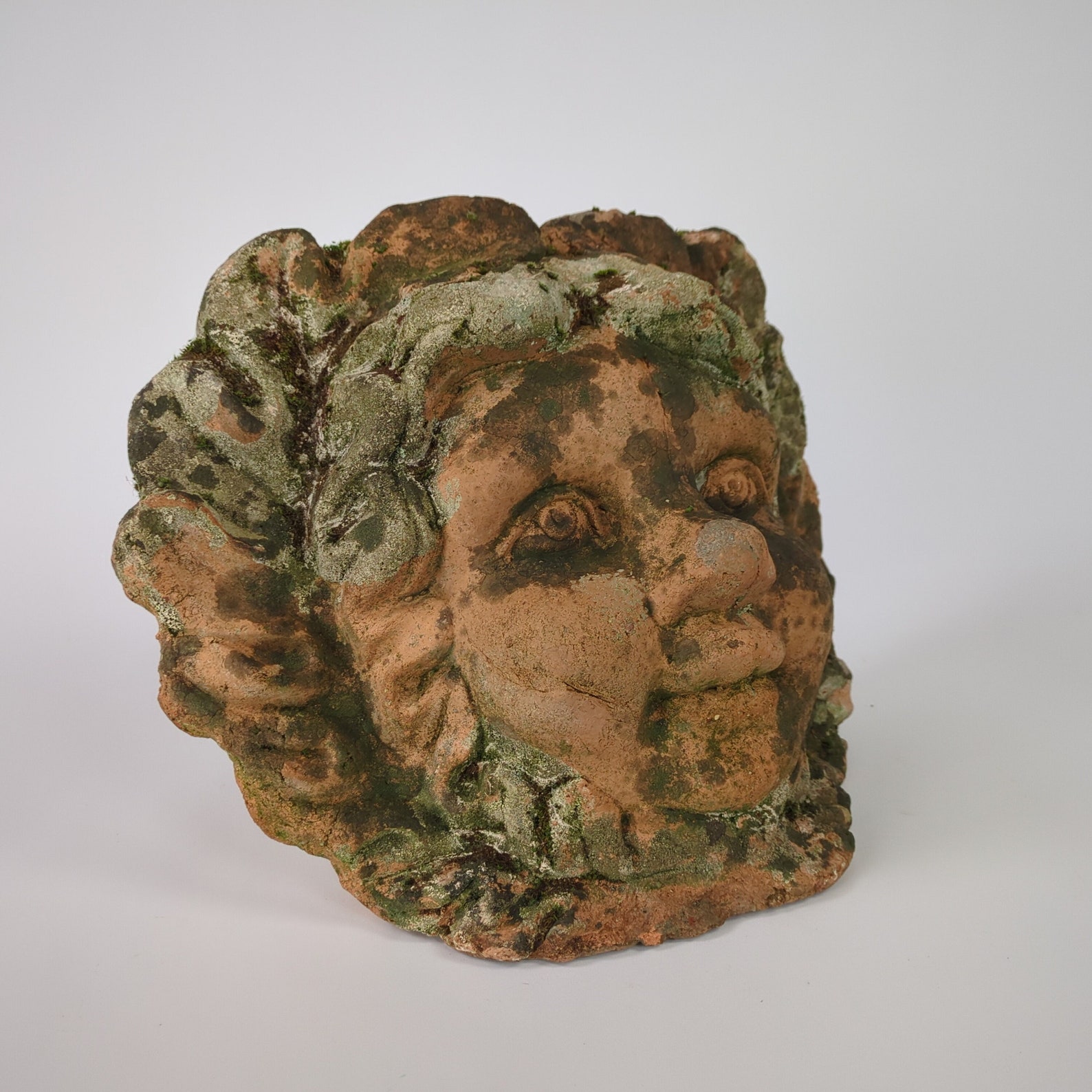 Antique French Terracotta Garden Element, Decorative 1800s Female ...