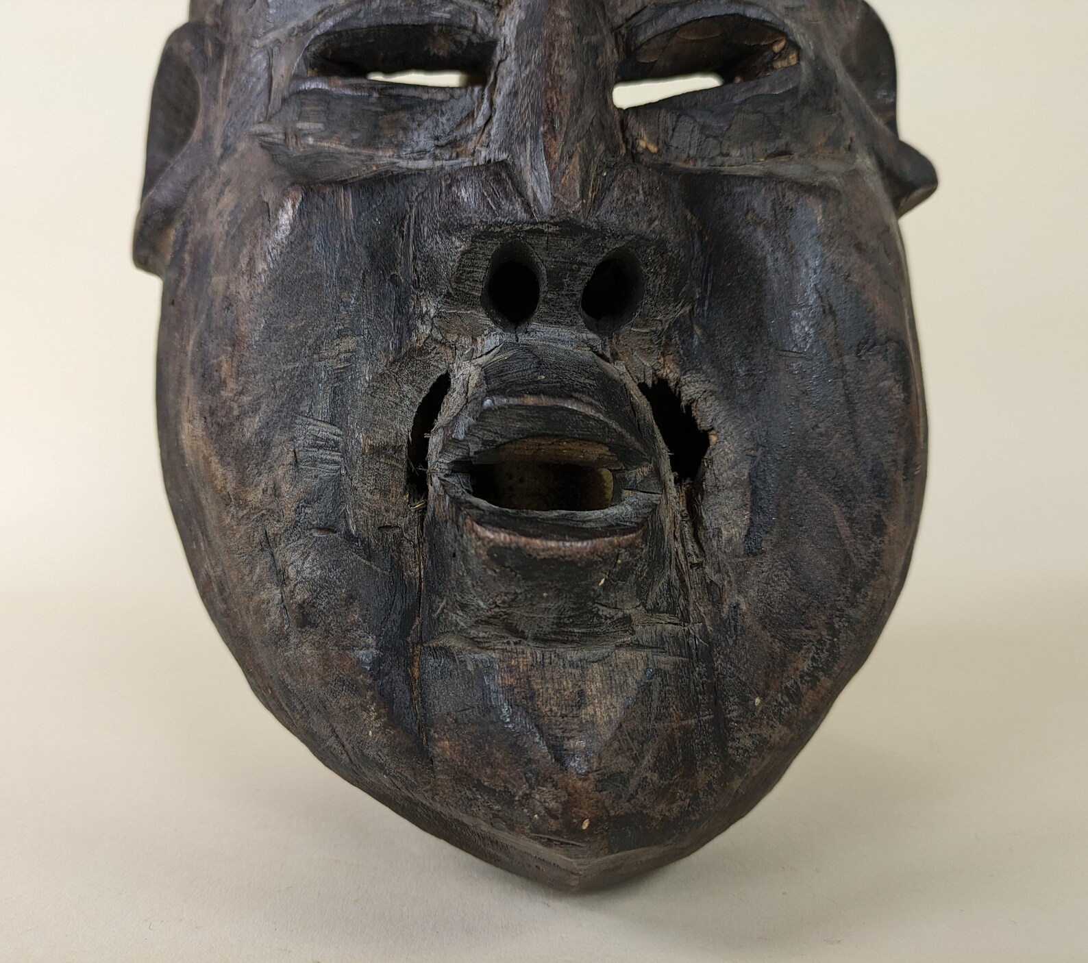 Primitive African Wooden Tribal Mask - Etsy