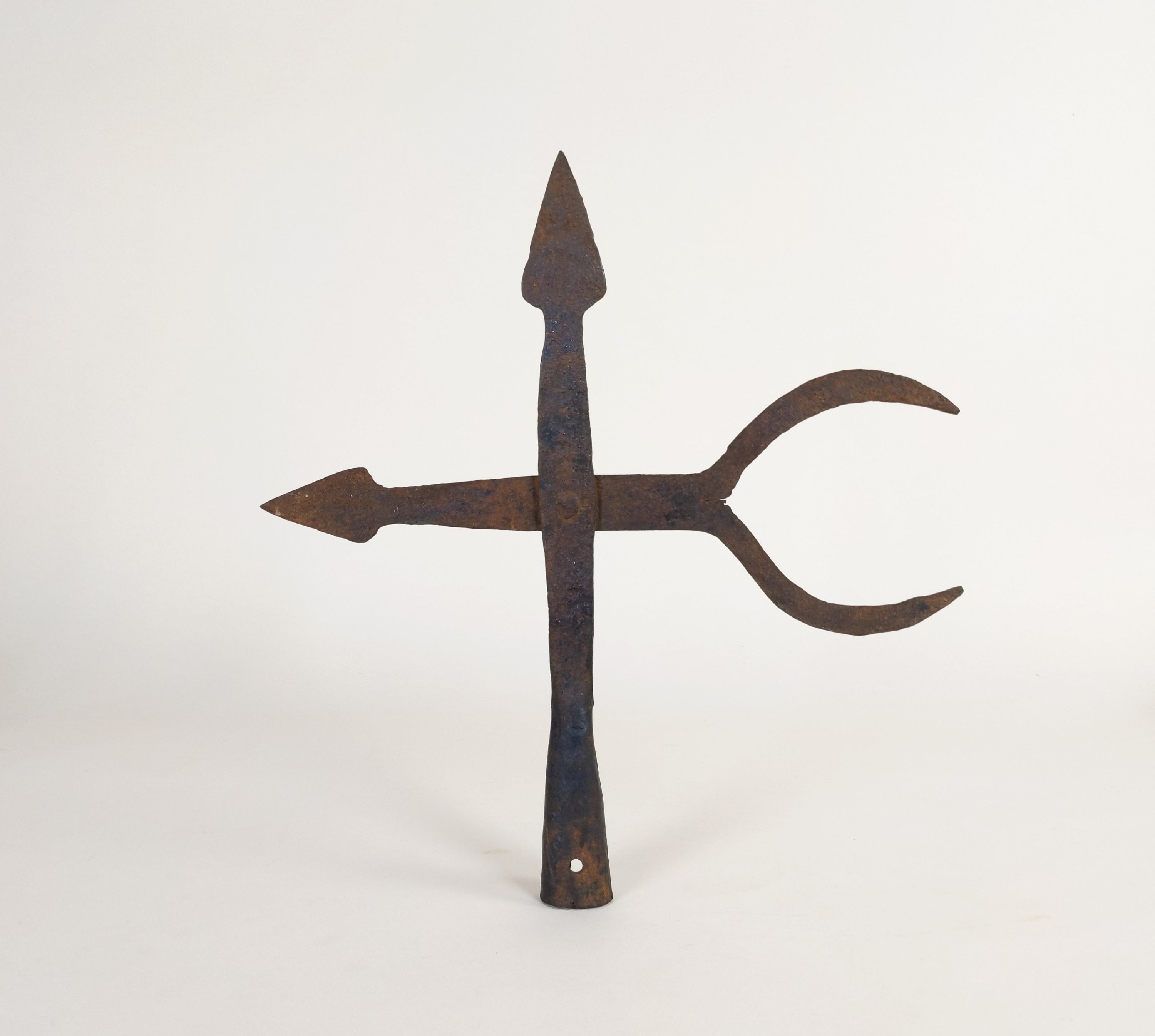 18th Century Primitive French Antique Forged Iron Tool, 1700s ...