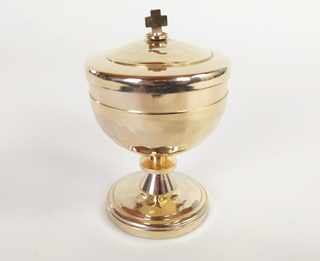 French Vintage Priest Catholic Christian Brass Religious Church ...