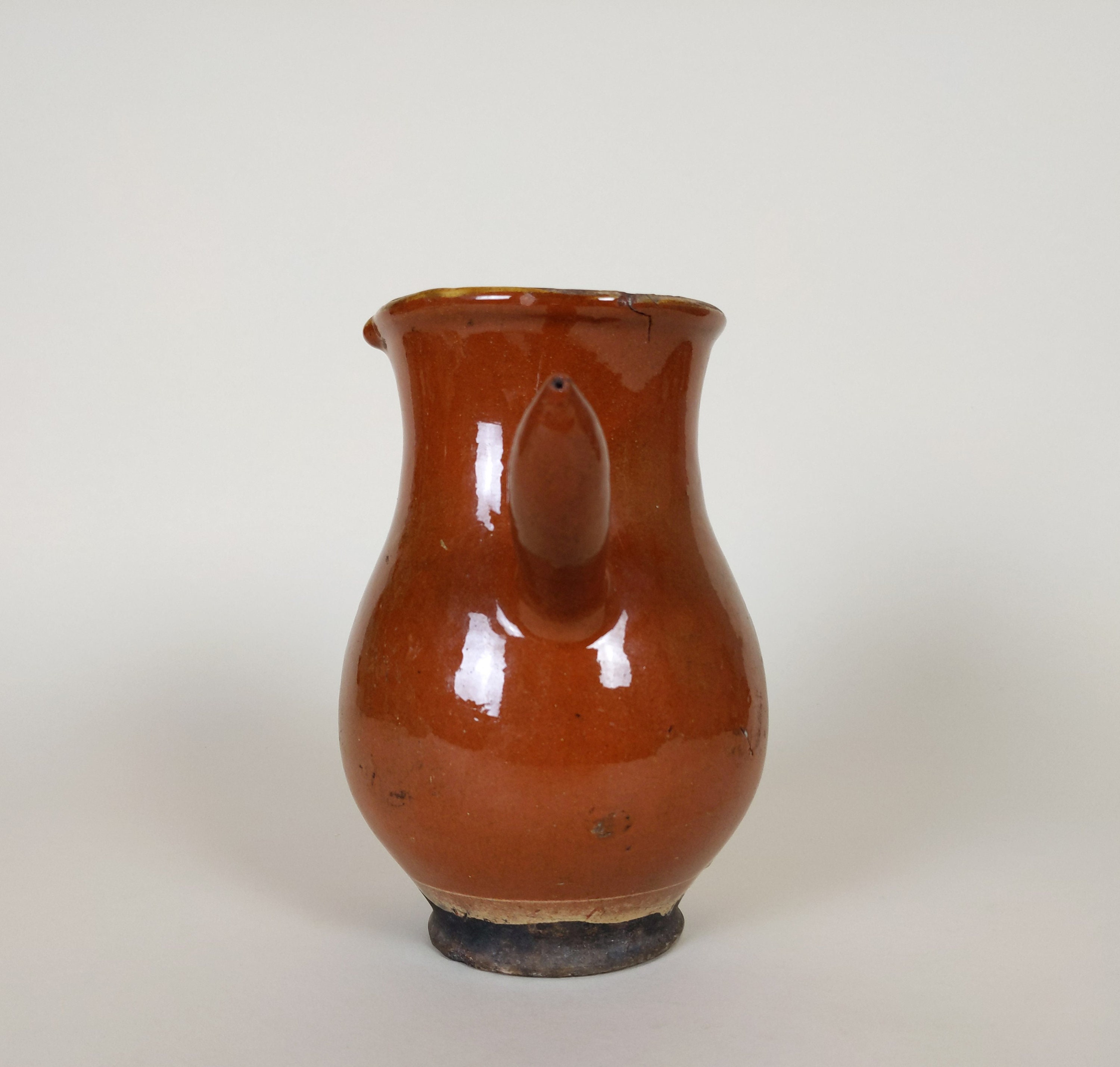 French Antique Rustic Glazed Terracotta Earthenware Redware - Etsy