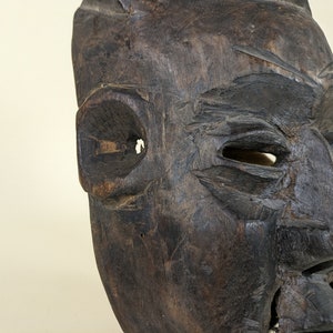 Primitive African Wooden Tribal Mask - Etsy