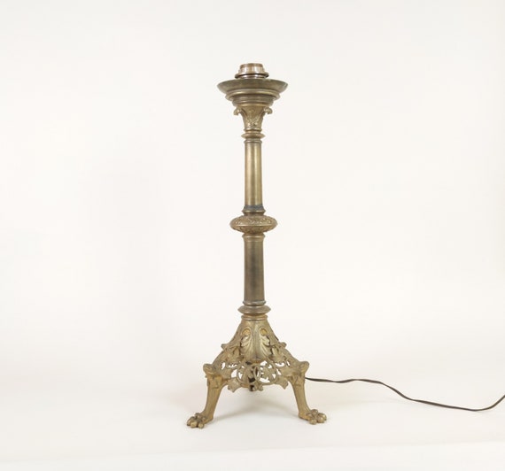 Antique Gothic Torchiere