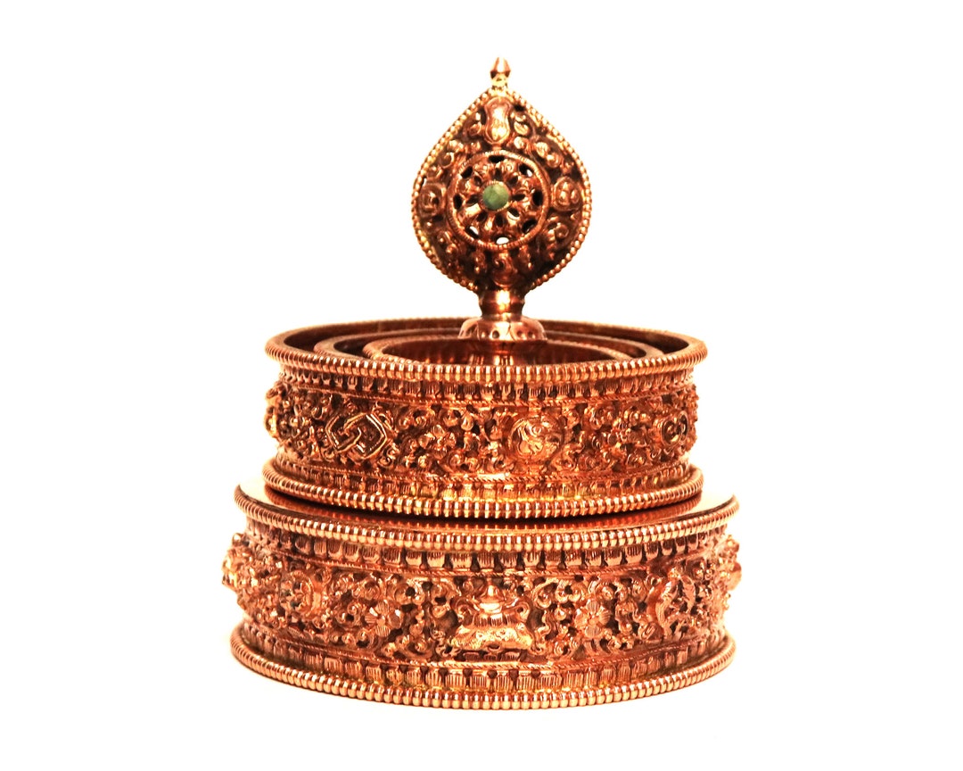 Best Quality Hand Carved Copper Mandala Set , 8 Auspicious Symbols ...