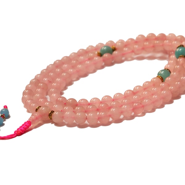 Rose Quartz Mala - Etsy