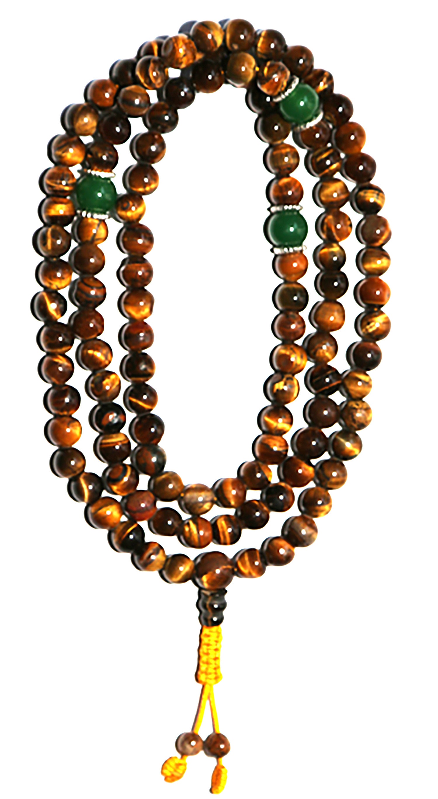 Tiger Eye Stone Mala , Buddhist Mala , Meditation Mala , Stone of ...