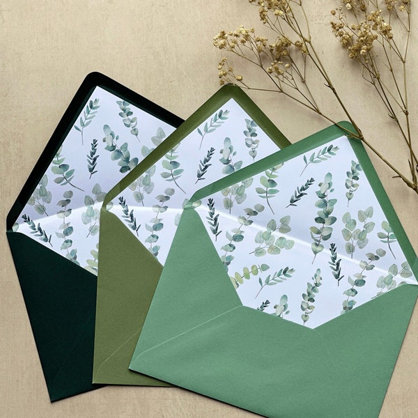 Sage Green A5 Envelopes Wedding - Etsy