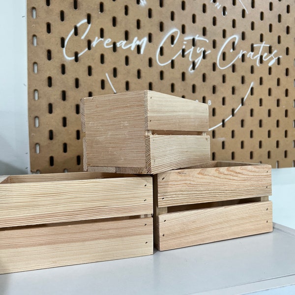 Small Wooden Crate - Etsy