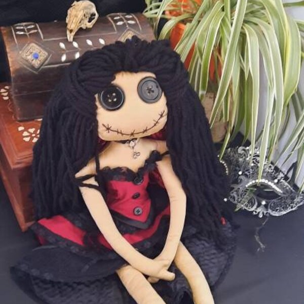 Button Eye Doll - Etsy