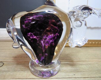 Glass Bull Paperweight - Etsy