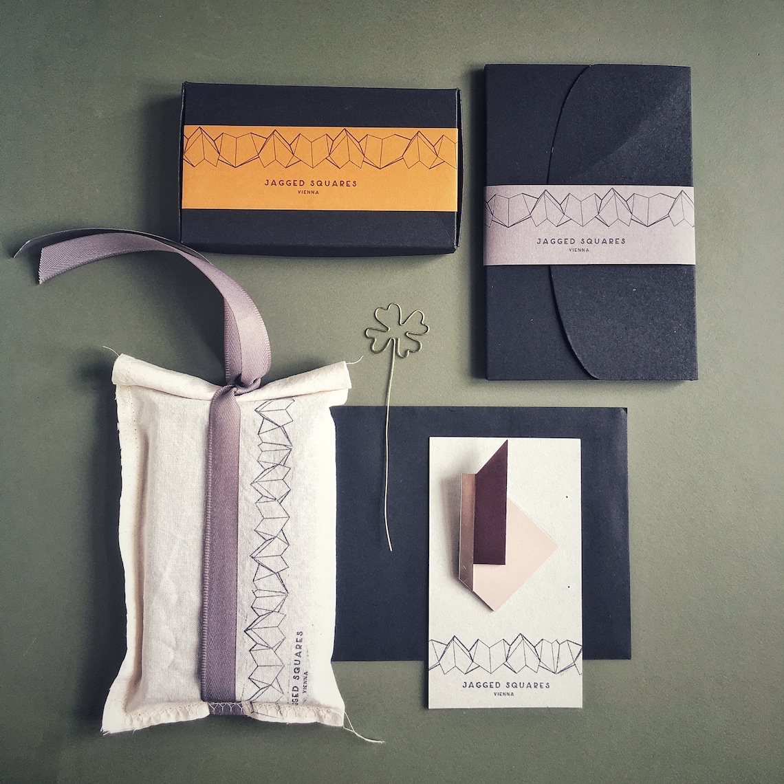 Modern Lapel Pin in Gray and Burgundy Simple Geometric Brooch | Etsy