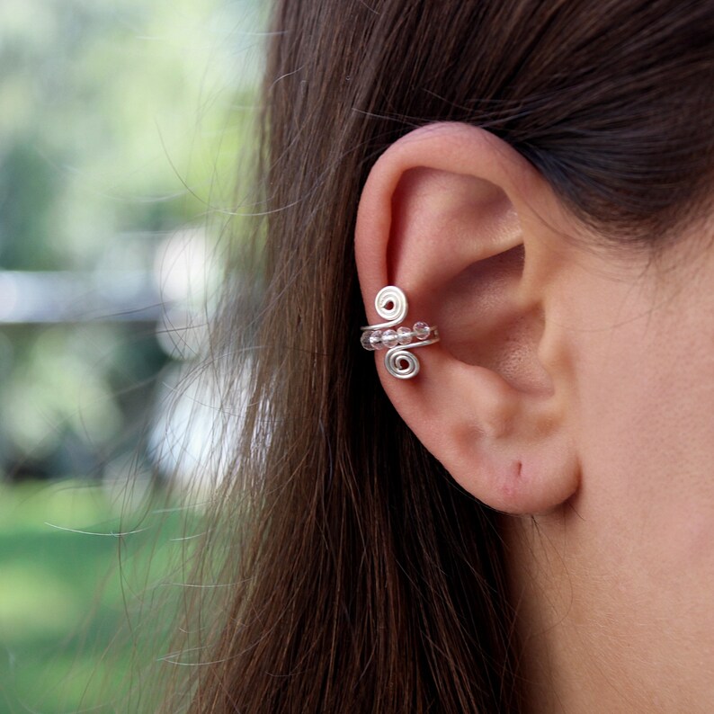 Ear Cuff Fake Without Piercing Cartilage Earrings Earrings Cartilage ...