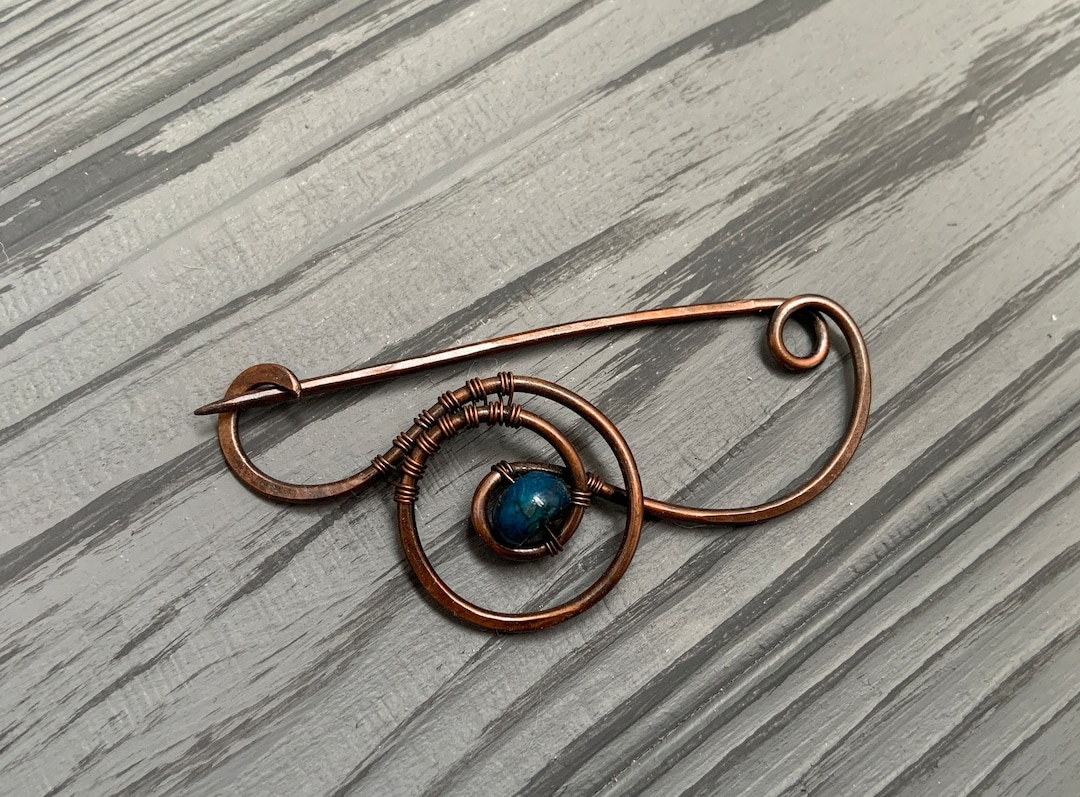 Elven Brooch,shawl Pin,scarf Pin,sweater Brooch, Knitting ...