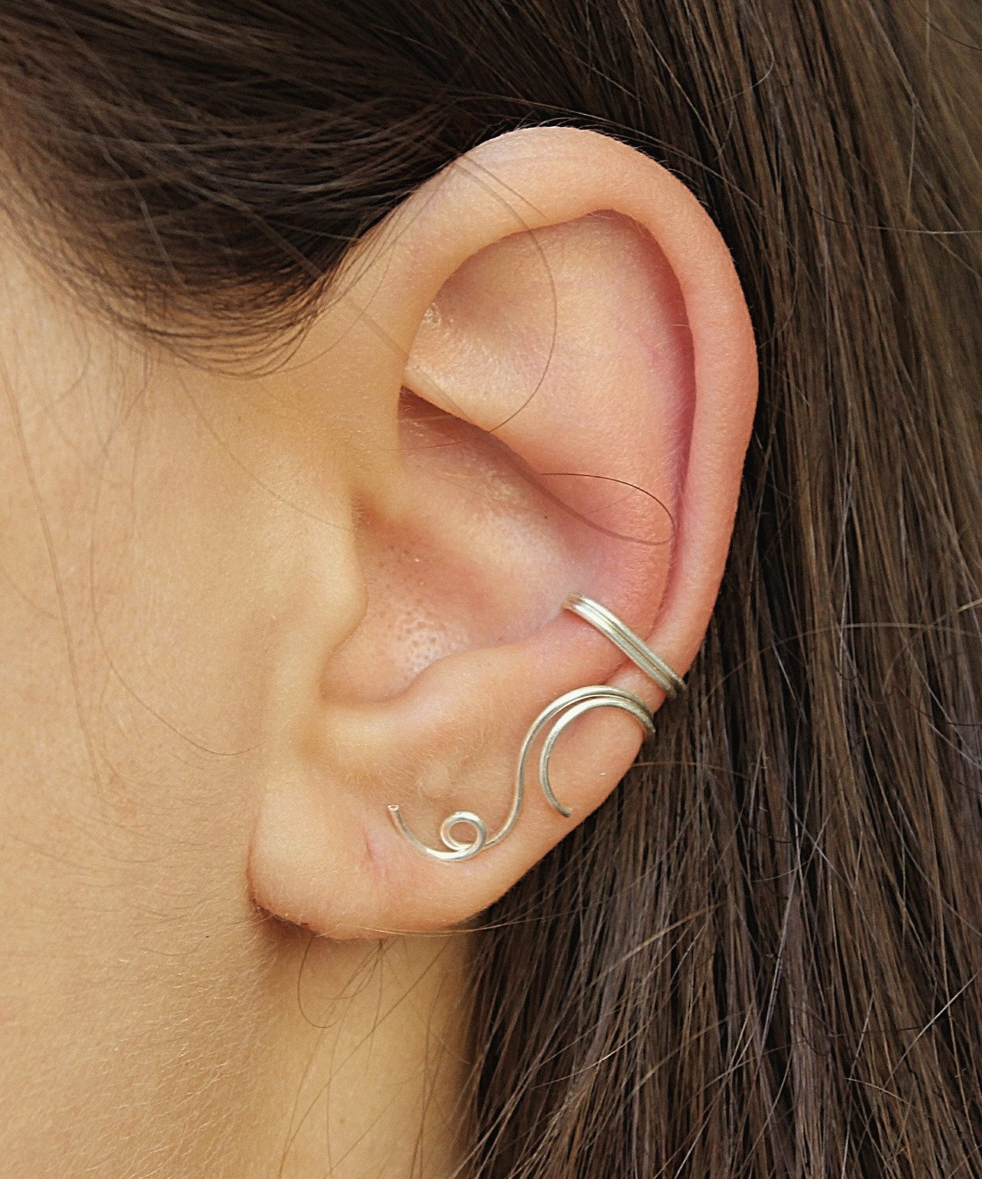 Ear Cuff Fake Without Piercing Cartilage Earrings Earrings - Etsy