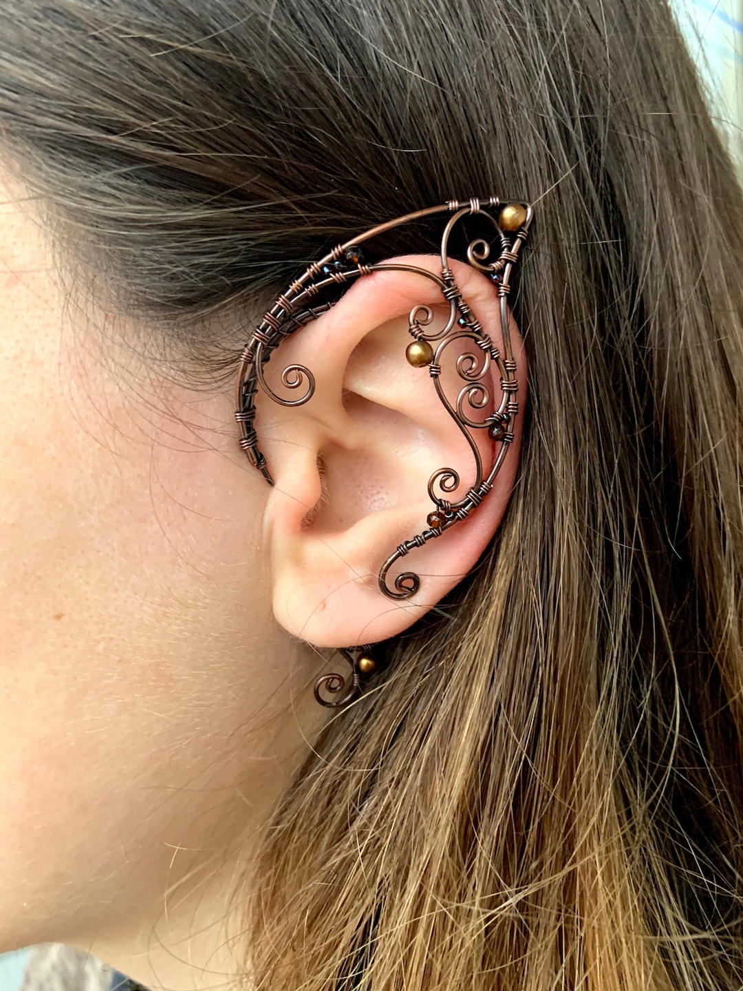 Elven Ear Cold Wind Cuffs. Elven Ear Cuffs. Copper Elven Ear Cuffs. Elf ...