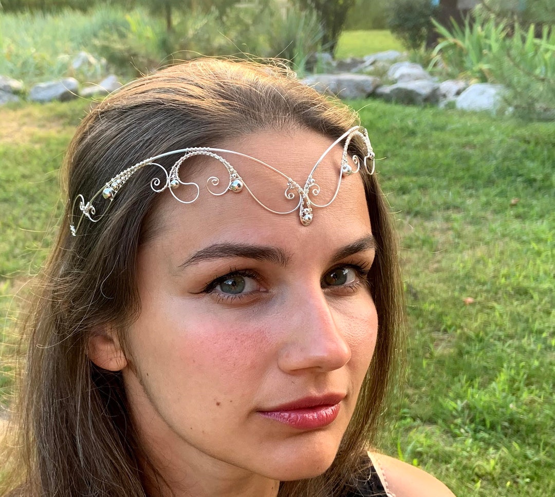 Tiara - Elven Tiara- Elf Tiara-headdress - Fairy Crown Forest Tiara ...