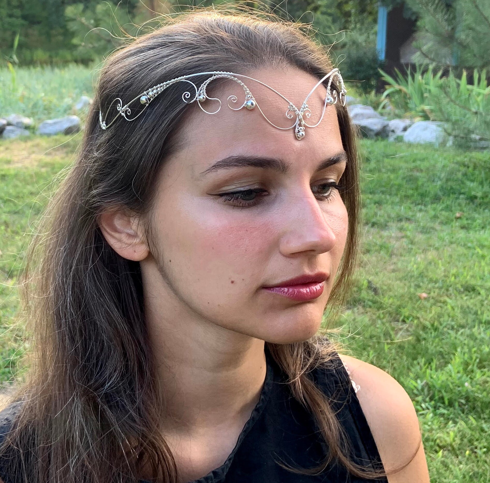 Tiara Elven Tiara Elf Tiara-headdress Fairy Crown Forest - Etsy Australia