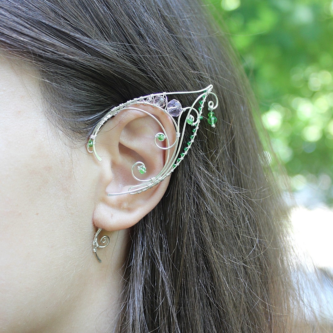 Pair of Elf Ears. Earrings, Ear Cuffs, Ear Jewelry, Cuffs. Ears. Ear ...