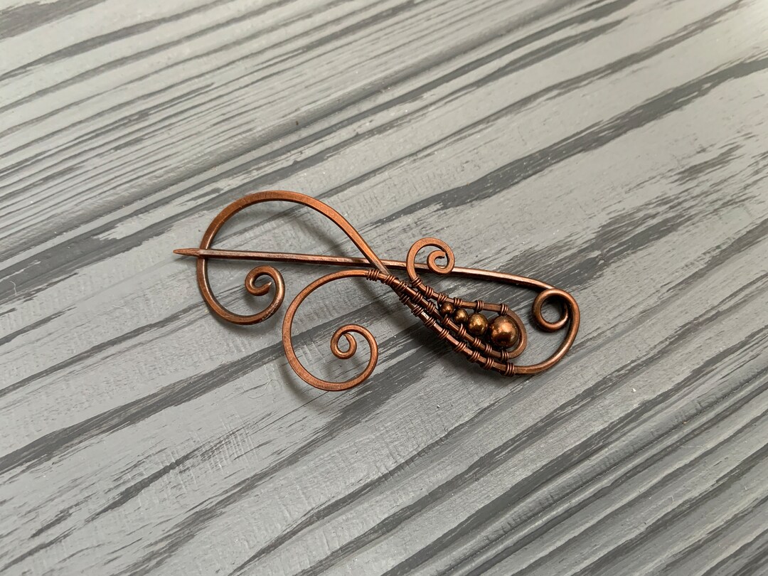 Elven Brooch,shawl Pin,scarf Pin,sweater Brooch, Knitting ...