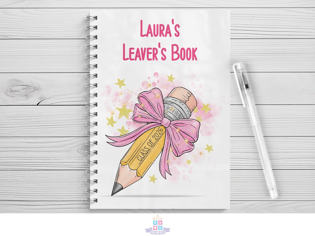 Personalised Class of 2026 Leavers Book, Leavers Book for Girl, A5 ...