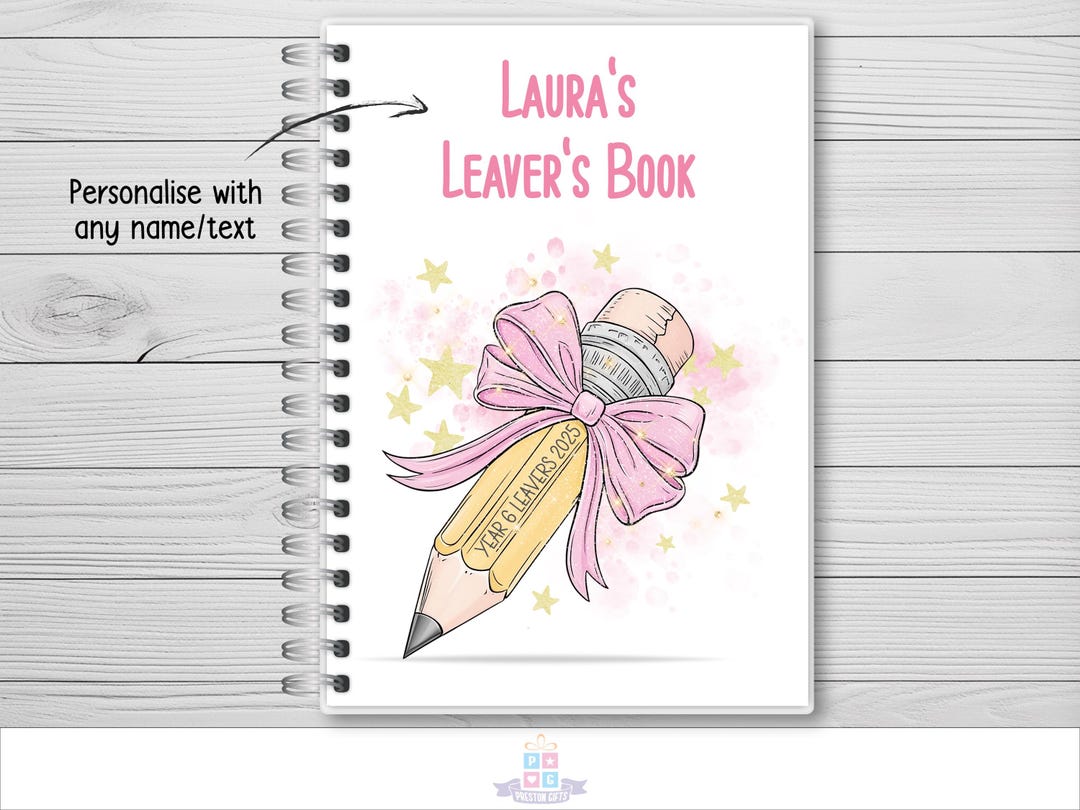 Personalised Class of 2025 Leavers Book, Leavers Book for Girl, A5 ...
