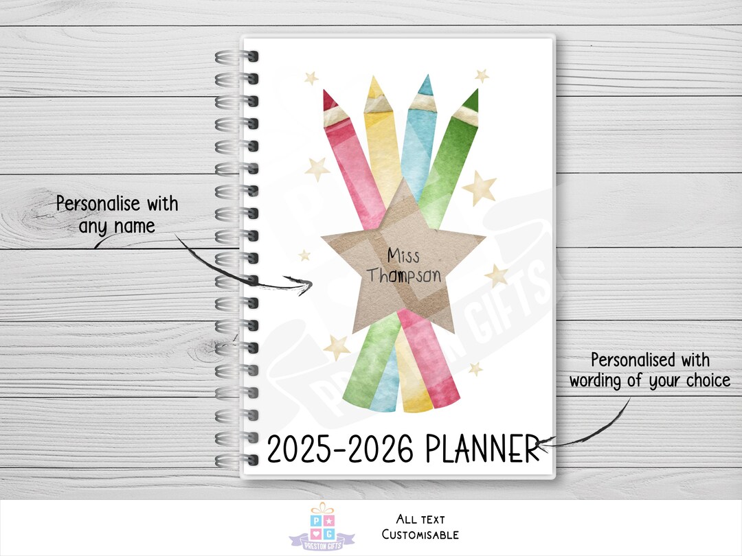A5 Mid Year Diary for Teachers, Student Teacher Planner 2025-26 ...