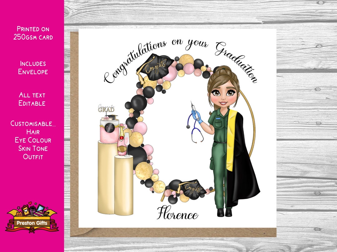 Paramedic Graduation Card for Her, Congratulations Card for Paramedic ...