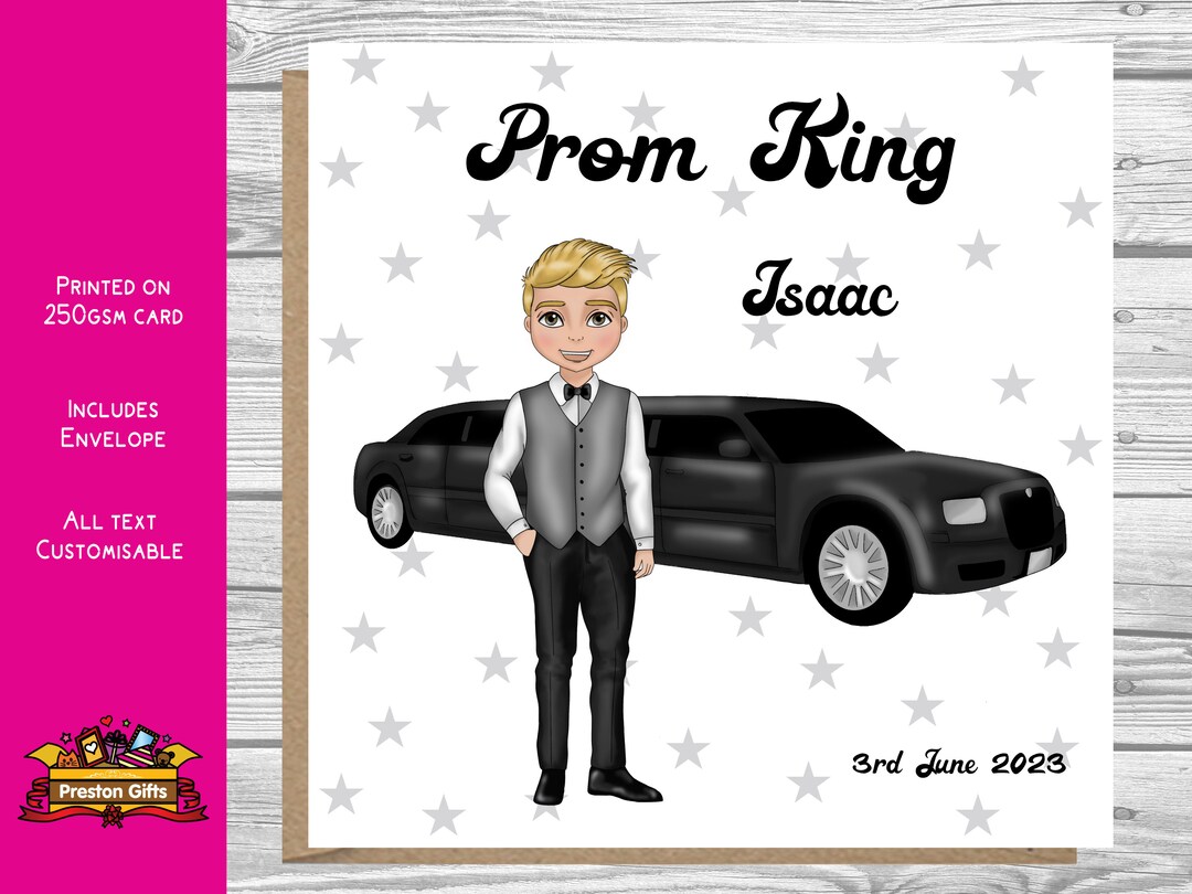 Prom 2025 Card for Male, School Leavers Prom Card for Son, Prom ...