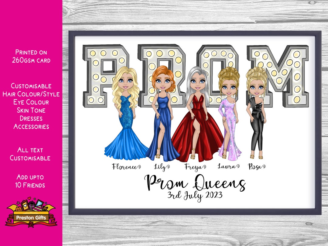 School Leavers Print for Daughter, Prom 2024 Print for Girl, Prom ...