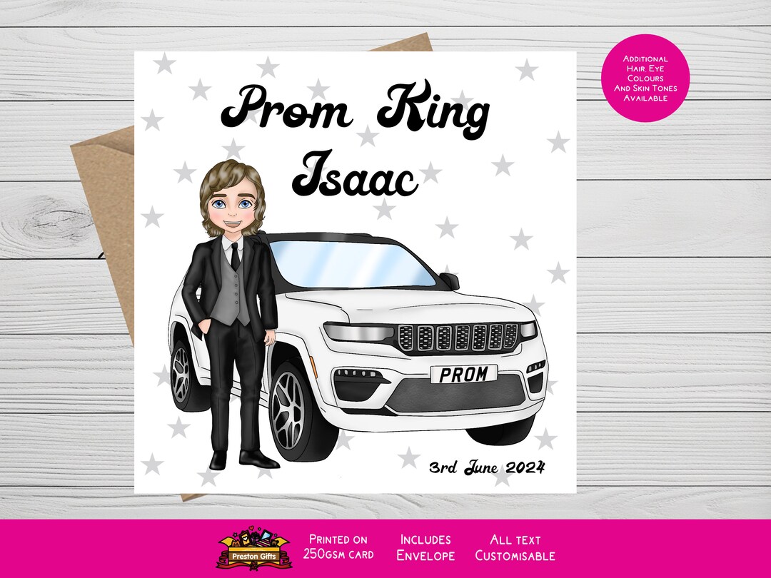Prom 2024 Card for Male, School Leavers Prom Card for Son, Prom ...