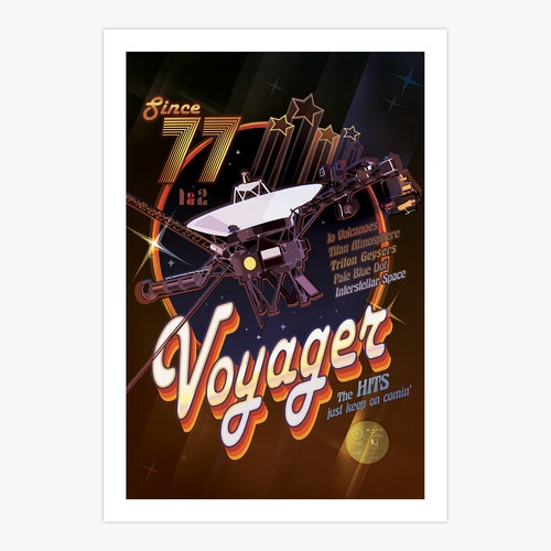 NASA Voyager Canvas Print the Grand Tour Poster Solar - Etsy