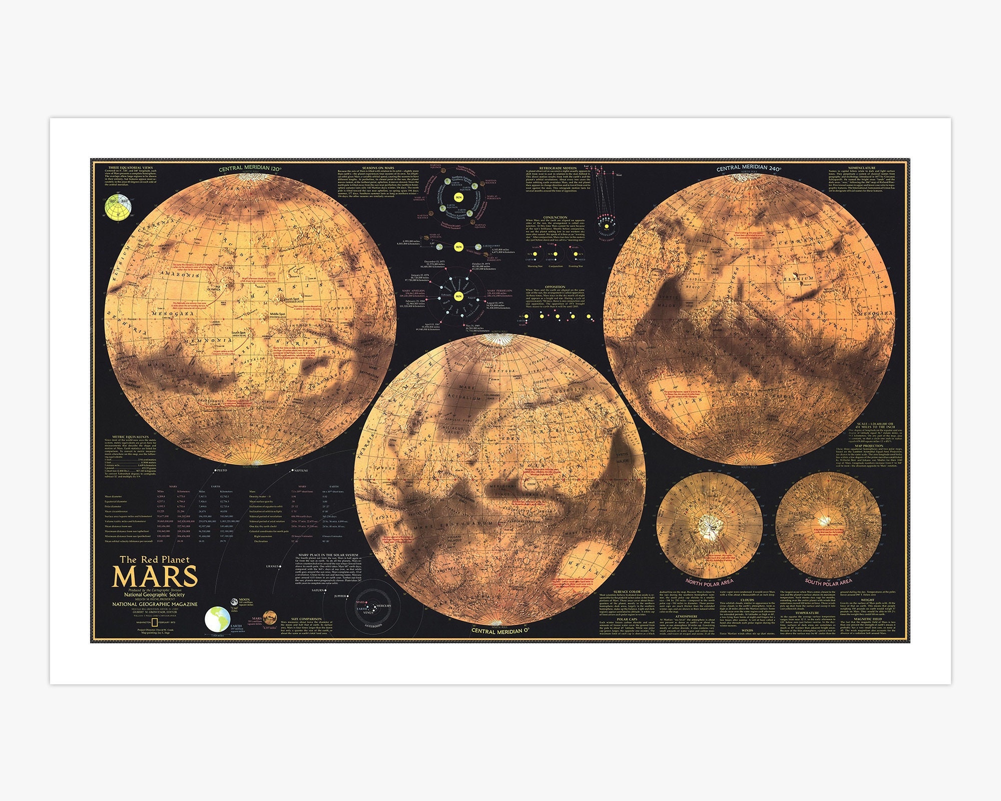 Printable Map Of Mars Planet
