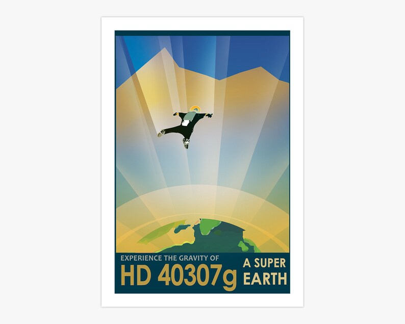 NASA Super Earth Canvas Print Planet HD 40307g Poster - Etsy
