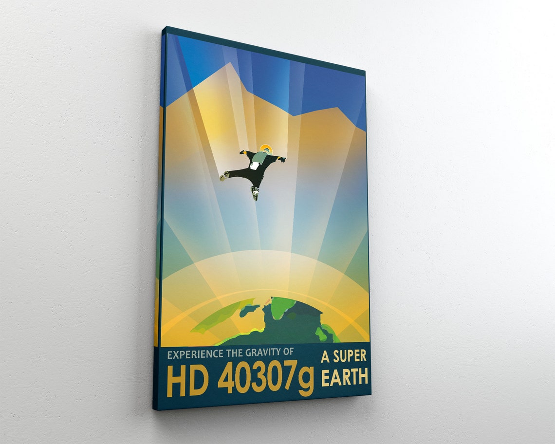 NASA Super Earth Canvas Print Planet HD 40307g Poster - Etsy