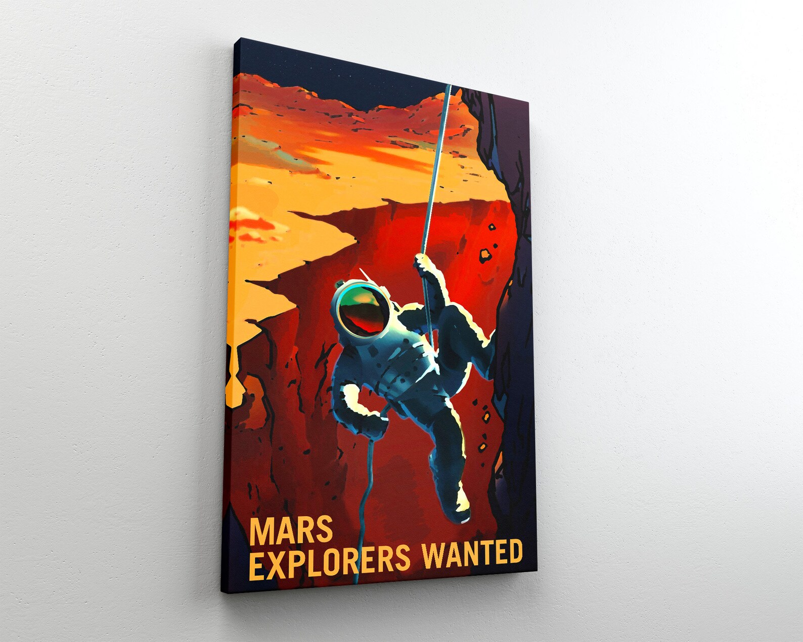 NASA Mars Explorers Wanted Canvas Print the Red Planet | Etsy