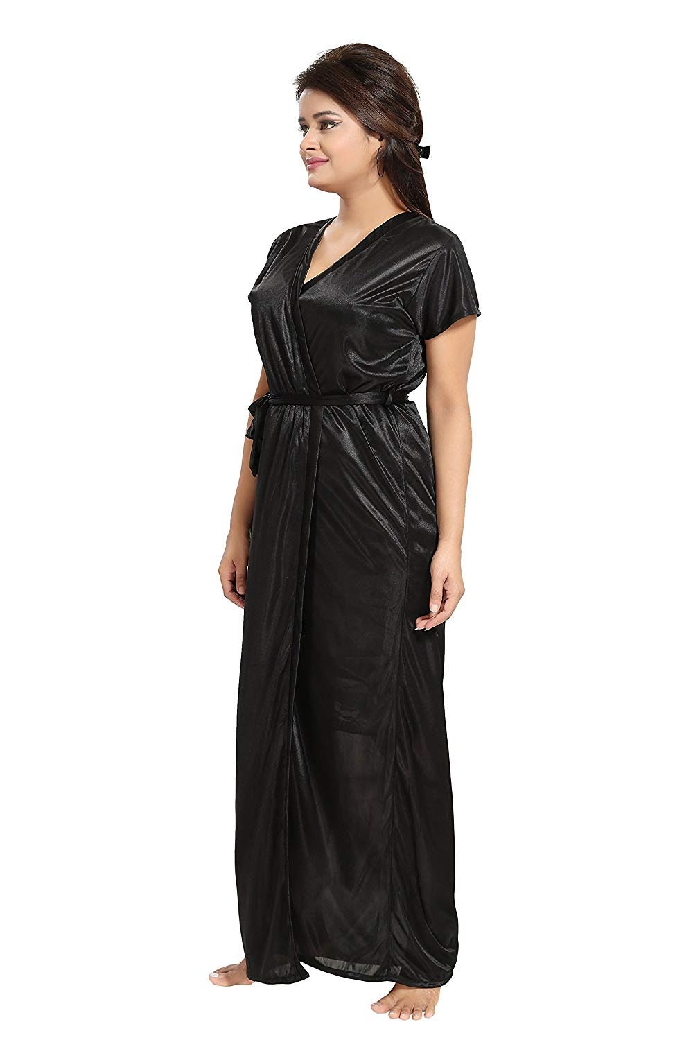 Women Satin Hot Nighty Sexy Night Gown Chemise Sleepwear Nightwear ...