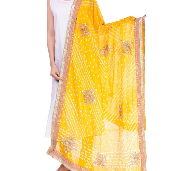 Yellow Dupatta - Etsy