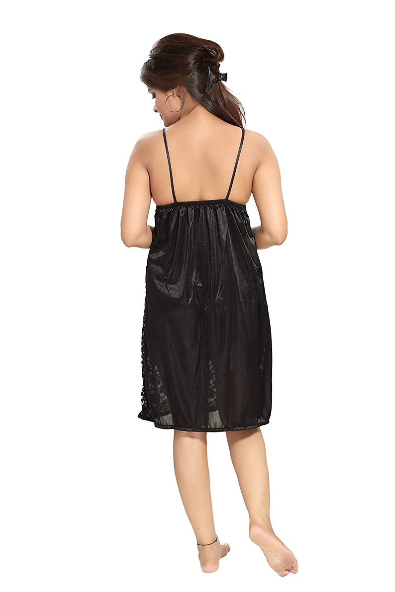 Women Satin Hot Nighty Sexy Night Gown Chemise Sleepwear Nightwear ...