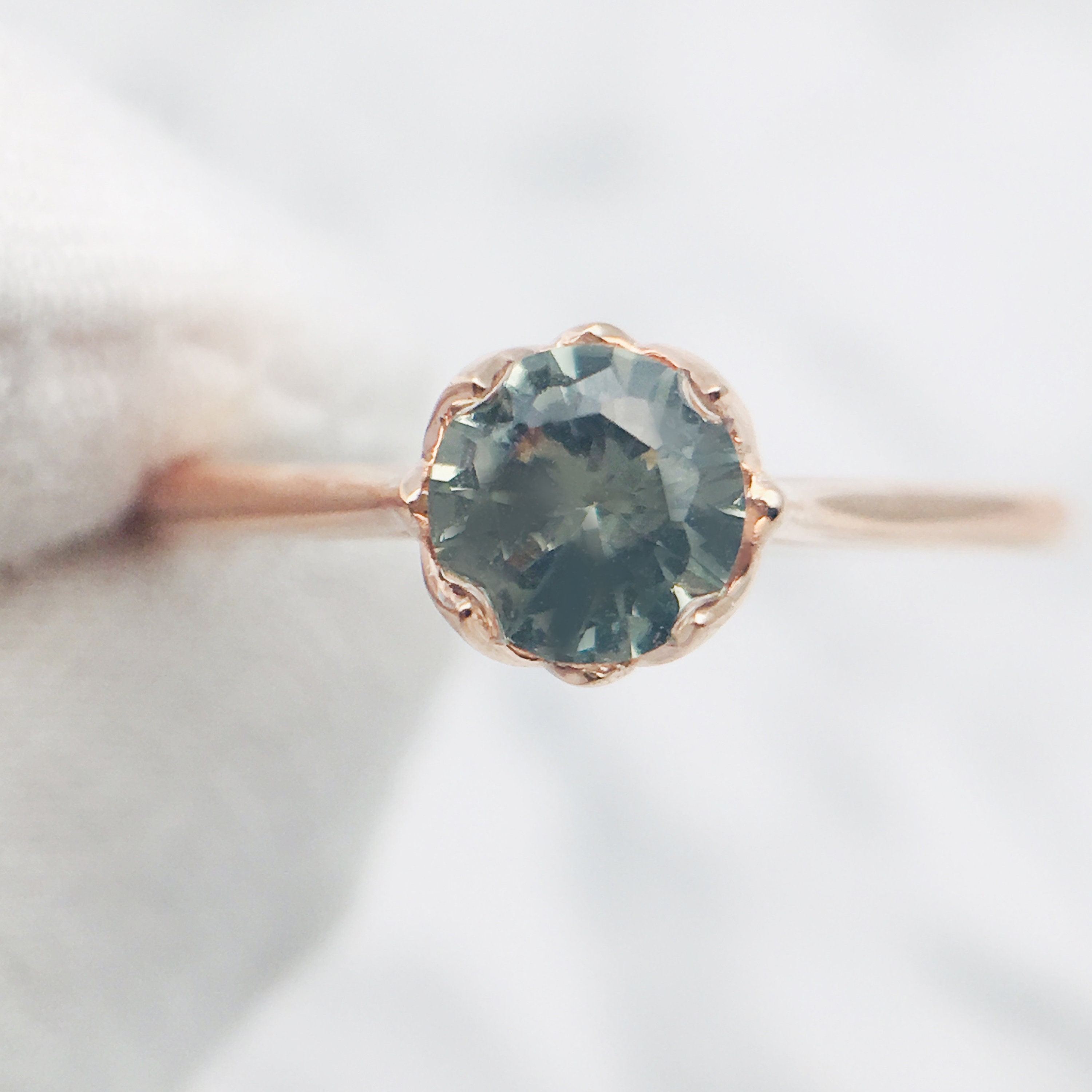 Engagement ring august birthstone ring simulated peridot | Etsy