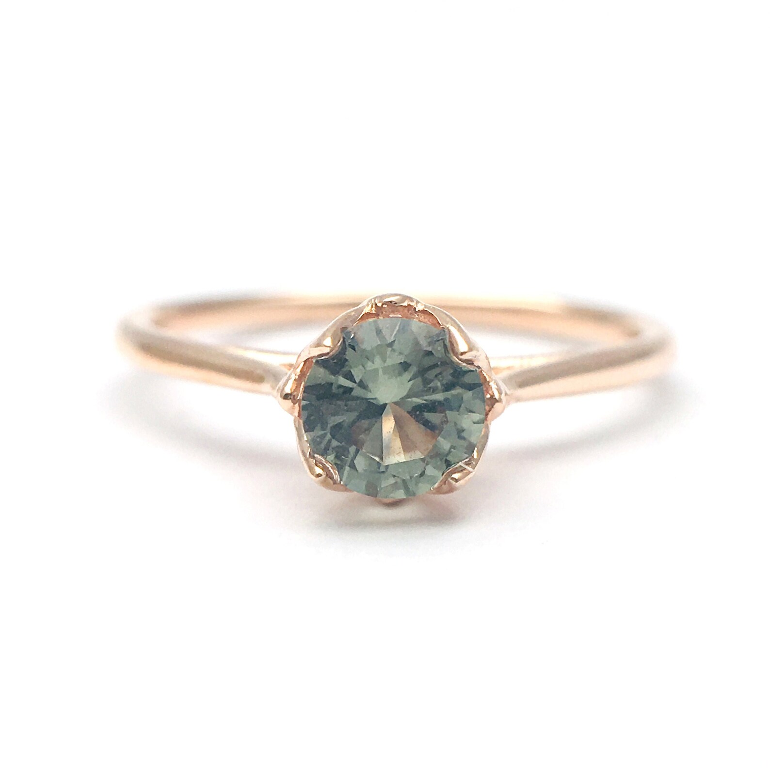 Engagement Ring August Birthstone Ring Simulated Peridot | Etsy