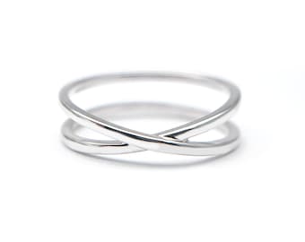 White Gold Thumb Ring - Etsy