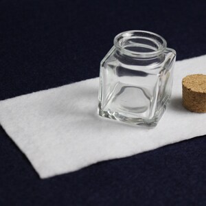 Simple Square Glass Inkwell With Cork Stopper - 50 Ml - Etsy