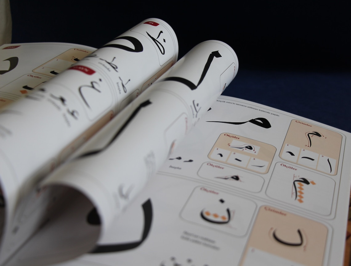 Naskh Script Arabic Calligraphy for Beginners (in Turkish) - Etsy