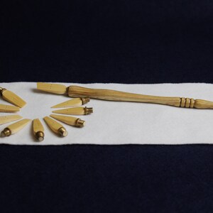 Bamboo Nib Set for Arabic Calligraphy - 1 Handle and 10 Screw on Nibs ...