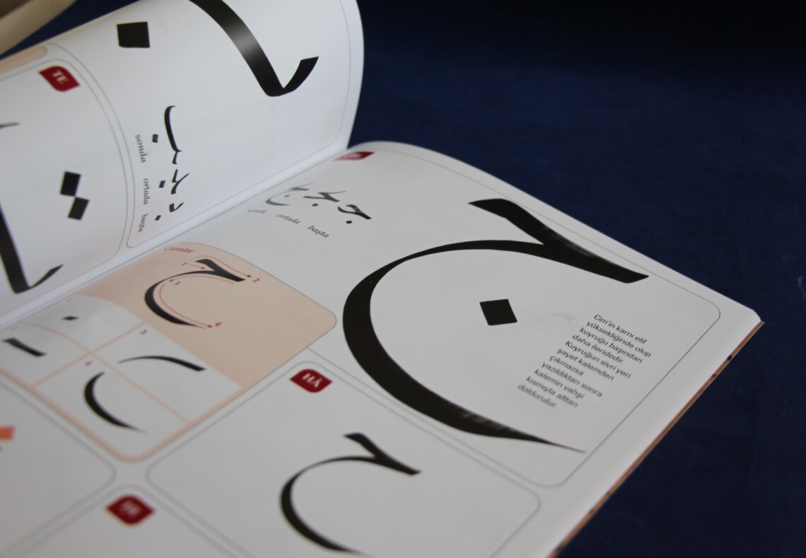 Naskh Script Arabic Calligraphy for Beginners in Turkish - Etsy UK